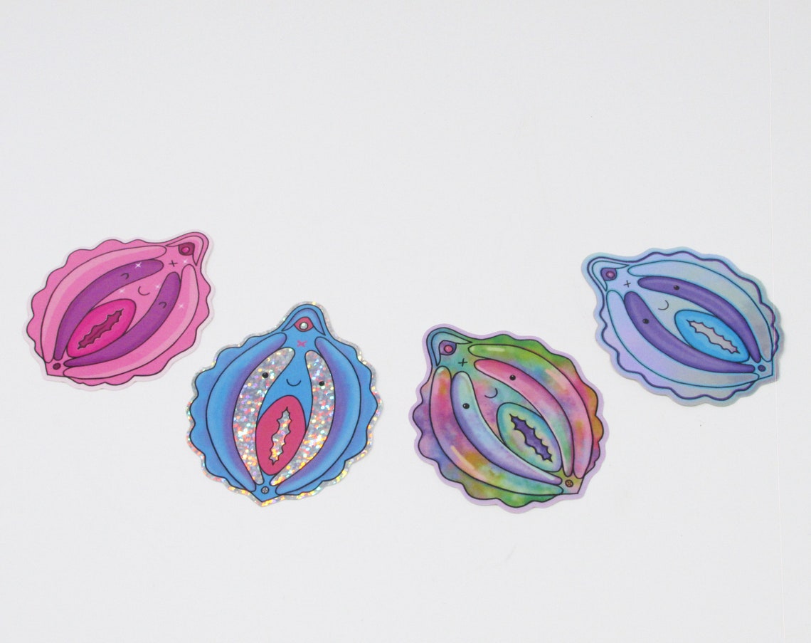 Vulva Sticker Set Yoni Stickers Vagina Stickers Etsy