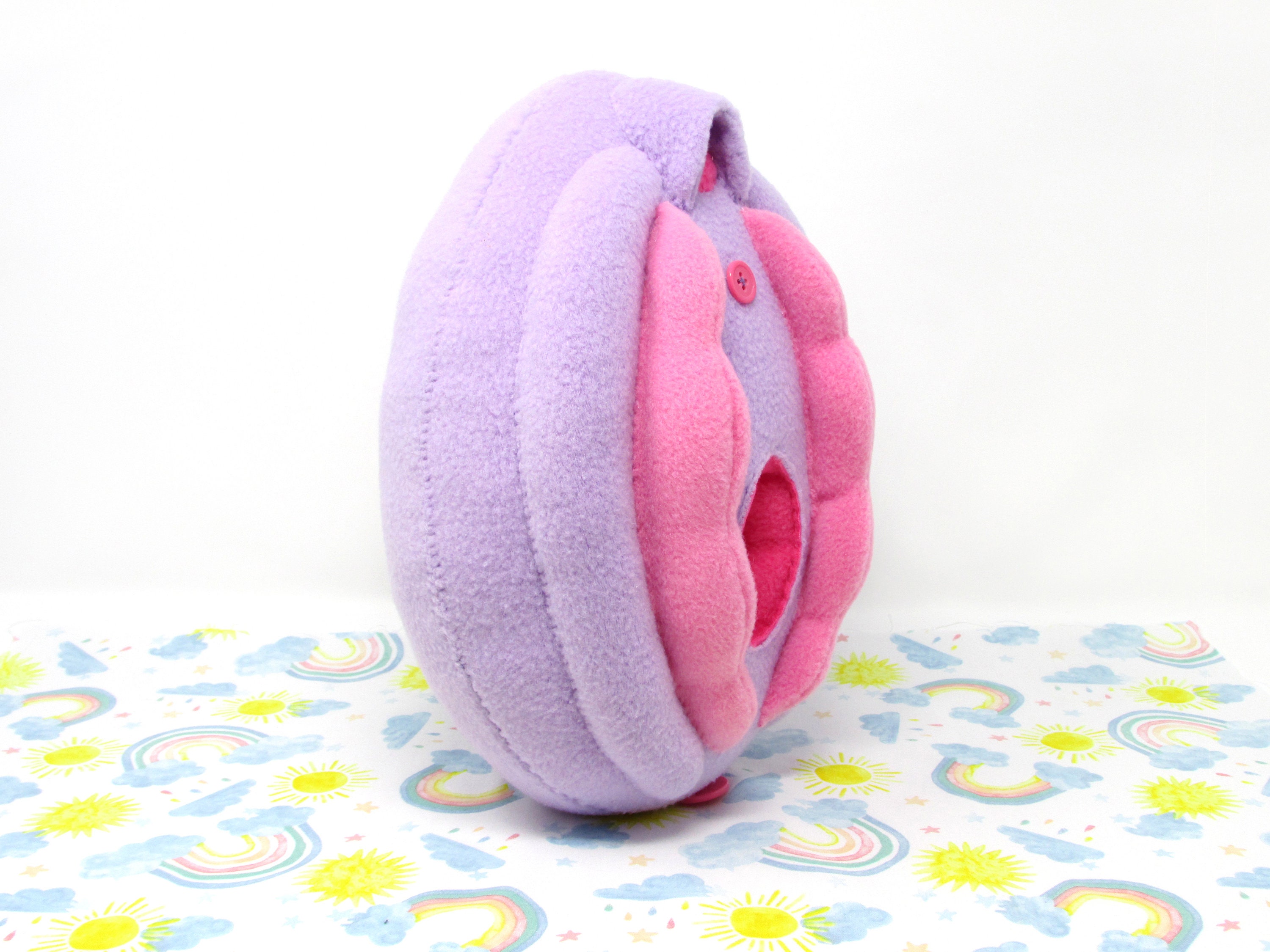 Vulva Plushy Model 2 Made To Order Fleece Vulva Pillow Etsy