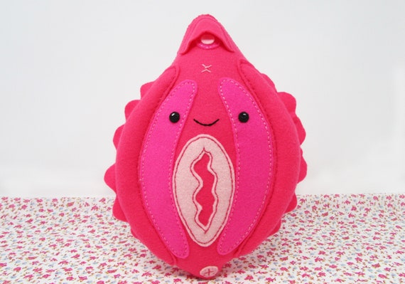 Pink Vulva Plushy Custom Hand Sewn Made To Order Yoni Etsy