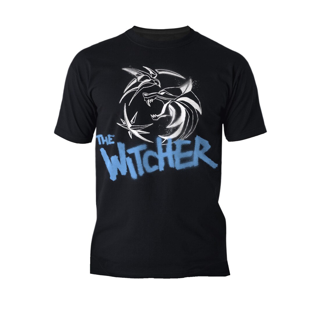 The Witcher Logo Stencil Slayer Official Men's T-shirt - Etsy