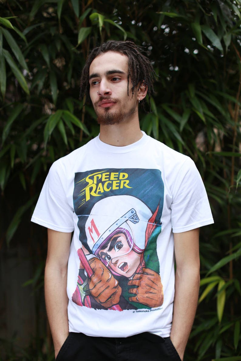 Speed Racer Close up Official Men's T-shirt white - Etsy