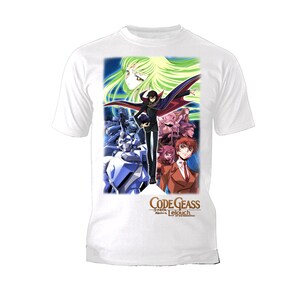 Code Geass Character Collage Official Men's T-shirt black / Pink ...