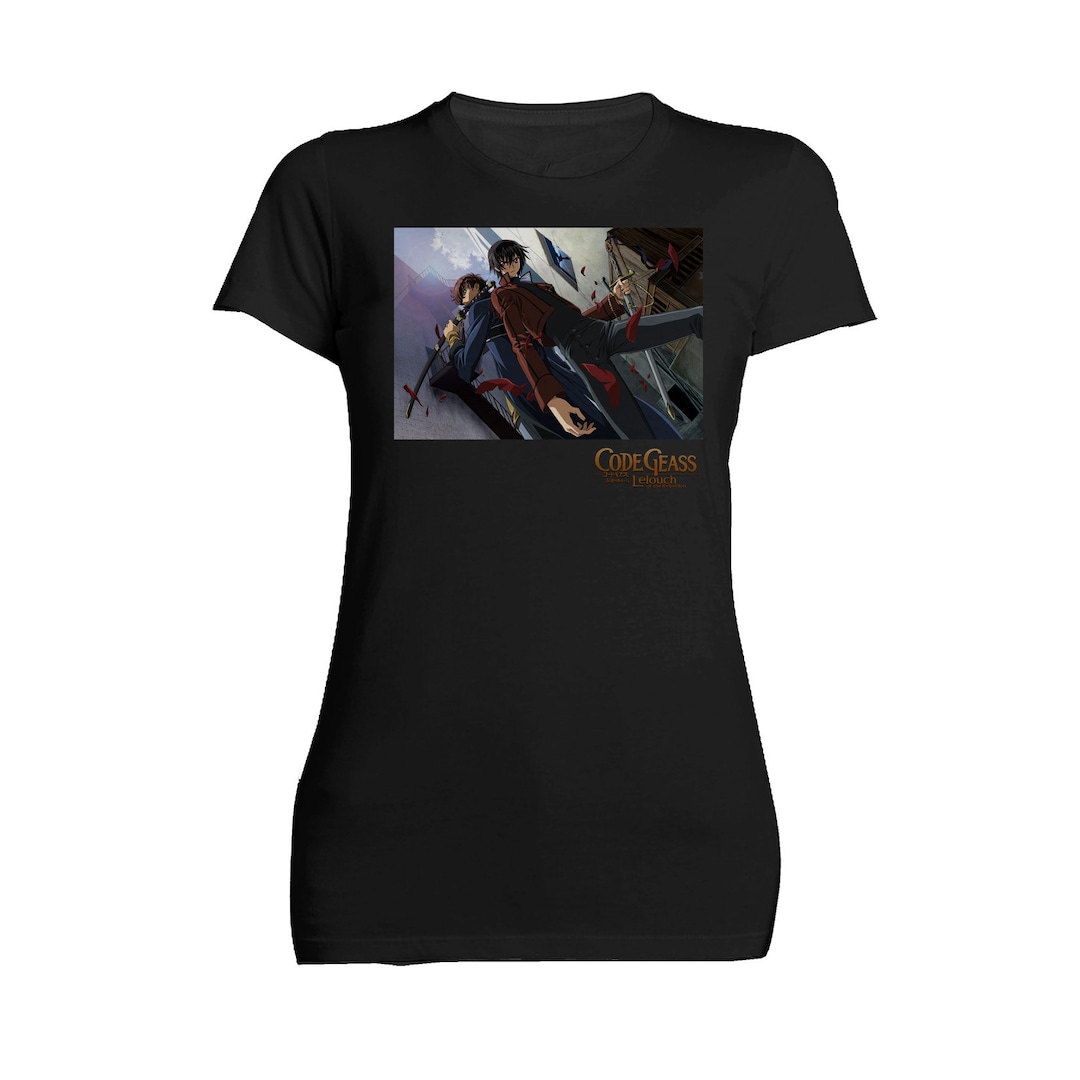 Code Geass Character Pose Official Women's SKINNY FIT T-shirt black ...