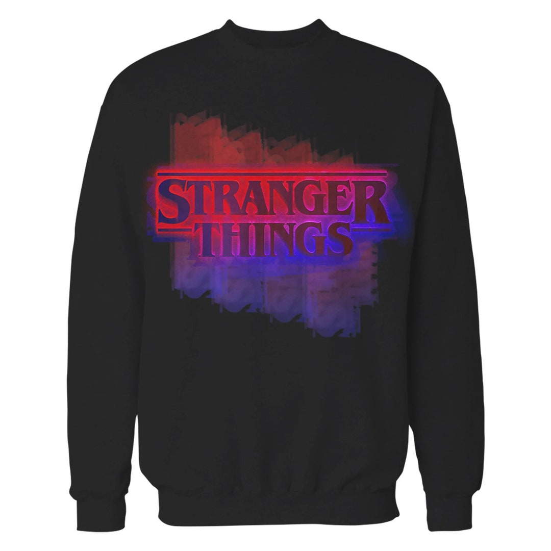 Stranger Things Logo Graffiti Stencil Sweatshirt - Etsy