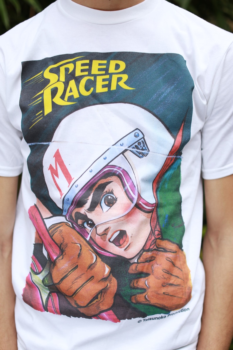 Speed Racer Close up Official Men's T-shirt white - Etsy