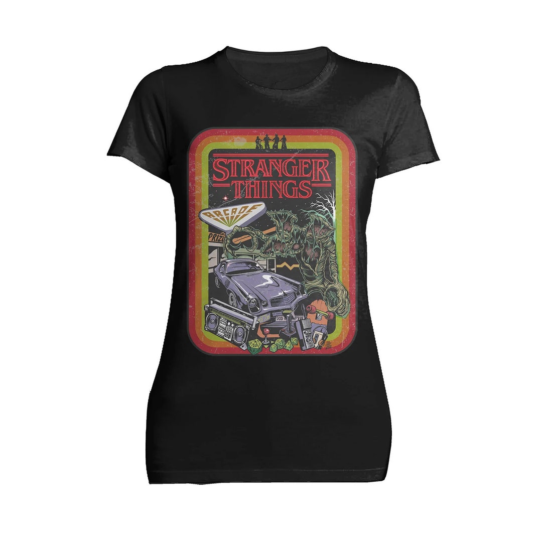 Stranger Things Comic Promo Palace Arcade Women's SKINNY FIT T-shirt ...