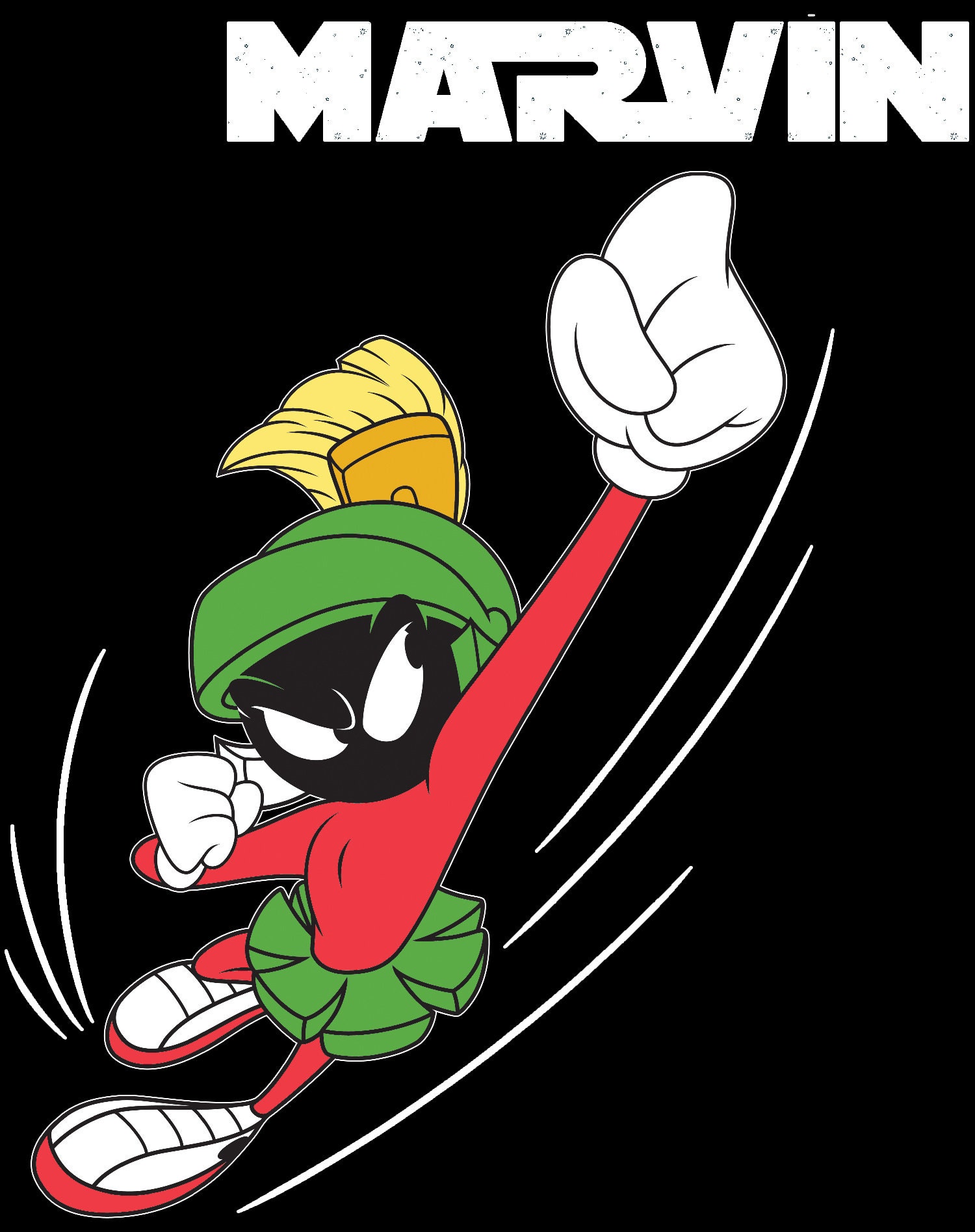 Looney Tunes Marvin Flying Martian Official Women's SKINNY - Etsy