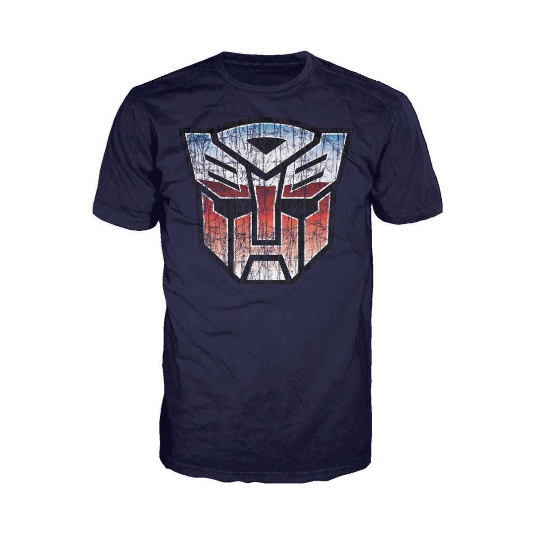 Transformers Autobot Shield Distressed Official Men's T-shirt Optimus ...