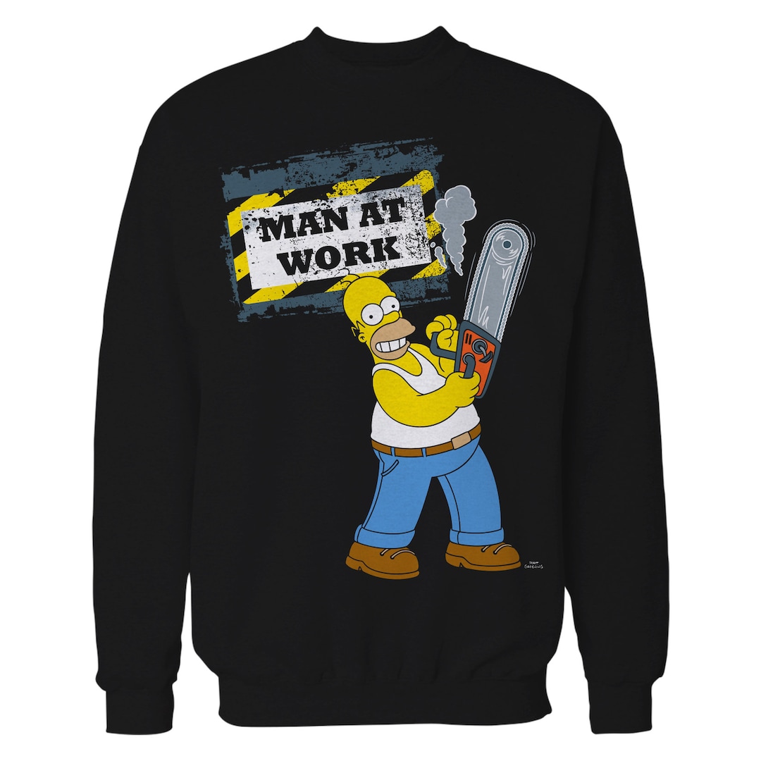 The Simpsons Homer Graphic Man Work Official Sweatshirt black / Sports ...