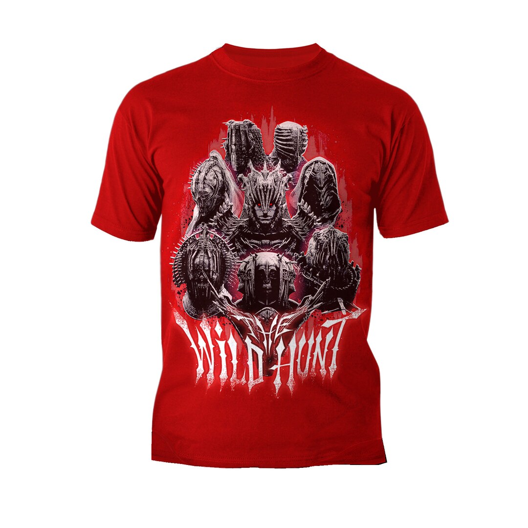 The Witcher Wild Hunt Riders Headshot Official Men's T-shirt red - Etsy