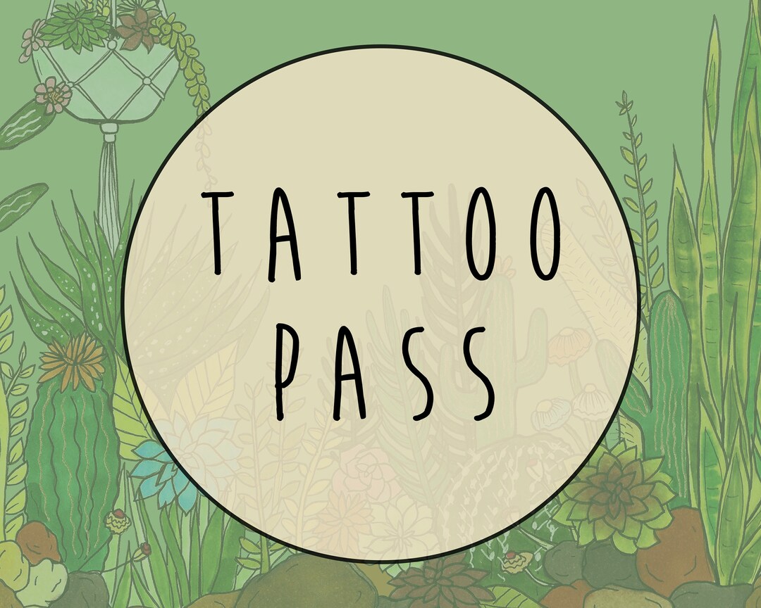Tattoo Design Pass - Etsy