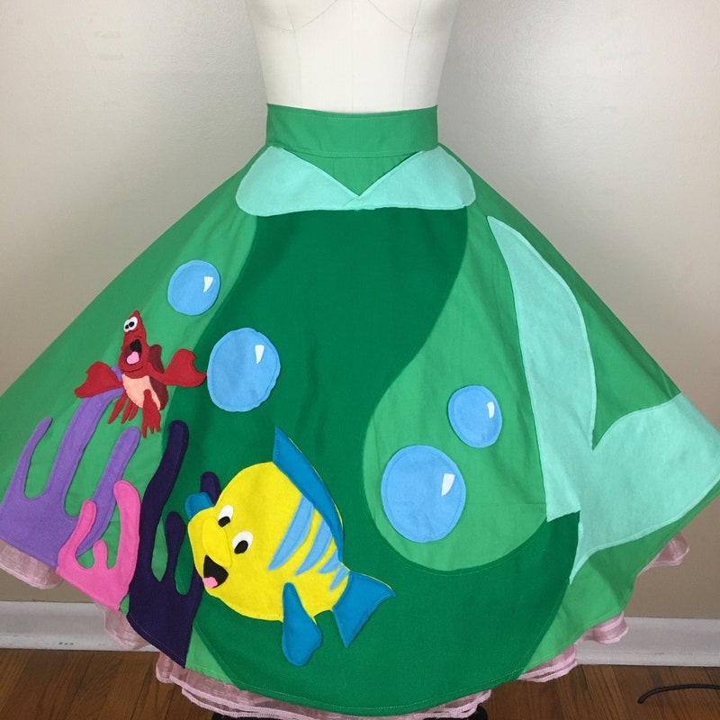 Princess Ariel Green Dress - Etsy