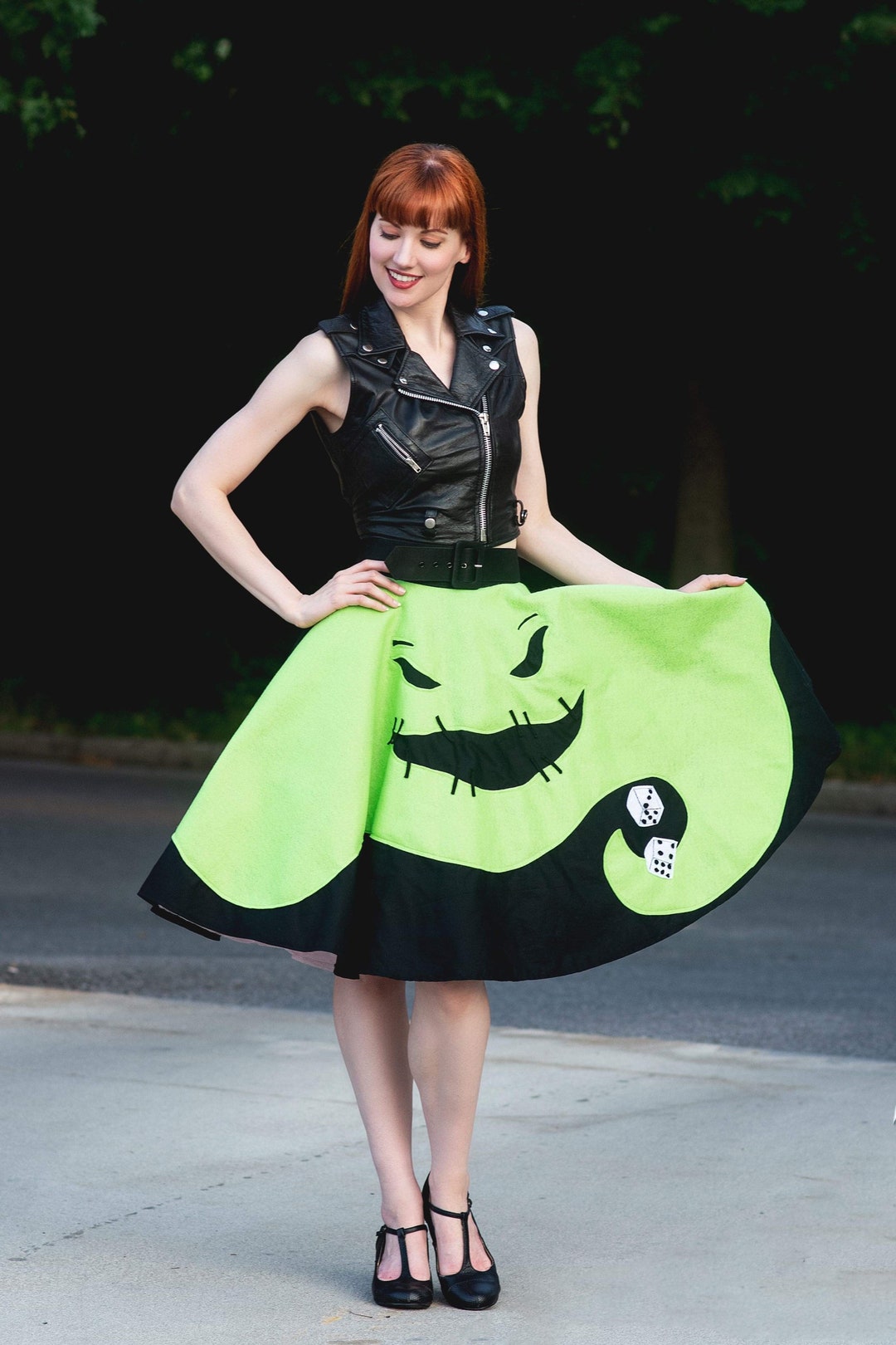 Gambling Boogie Man Circle Skirt/nightmare Before Christmas/oogie ...