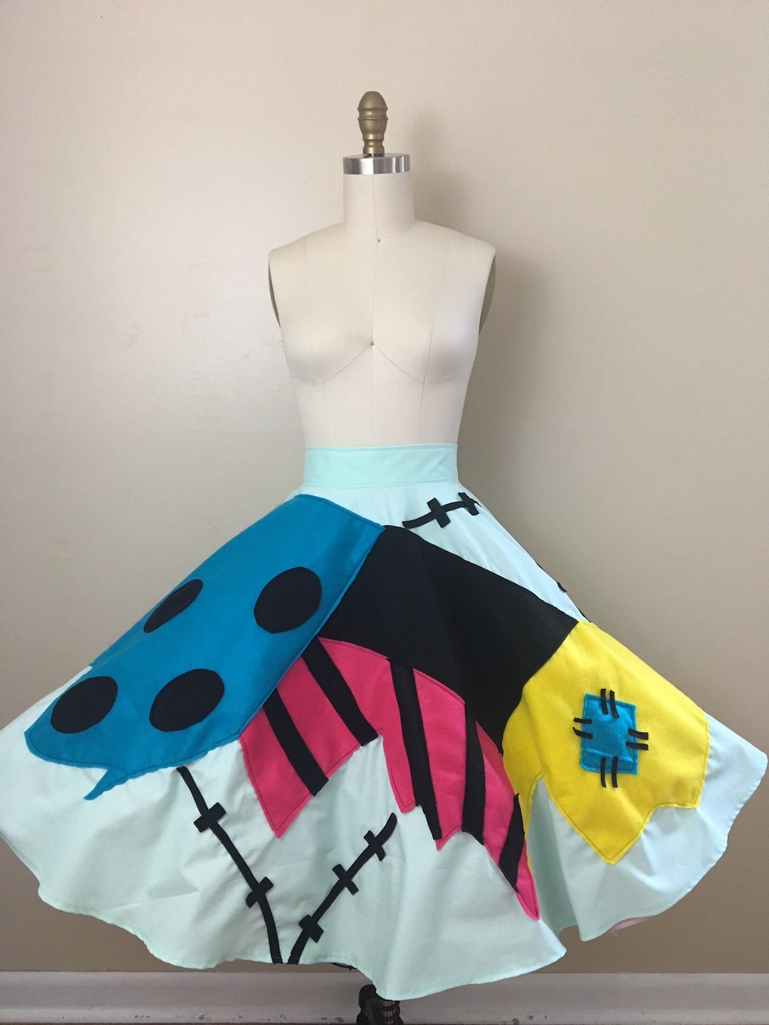 Nightmare Doll Circle Skirt/ Nightmare Before Christmas/ Sally Skirt ...
