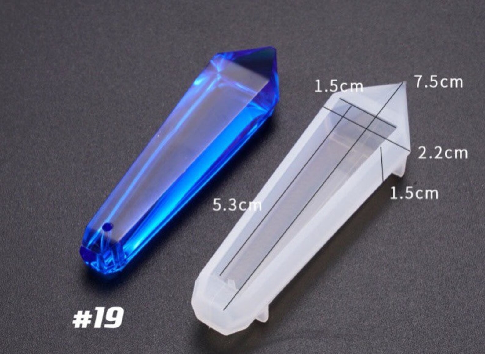 NEW Shiny Crystal Pendulum Pendant Resin Mold (6 Styles Available ...