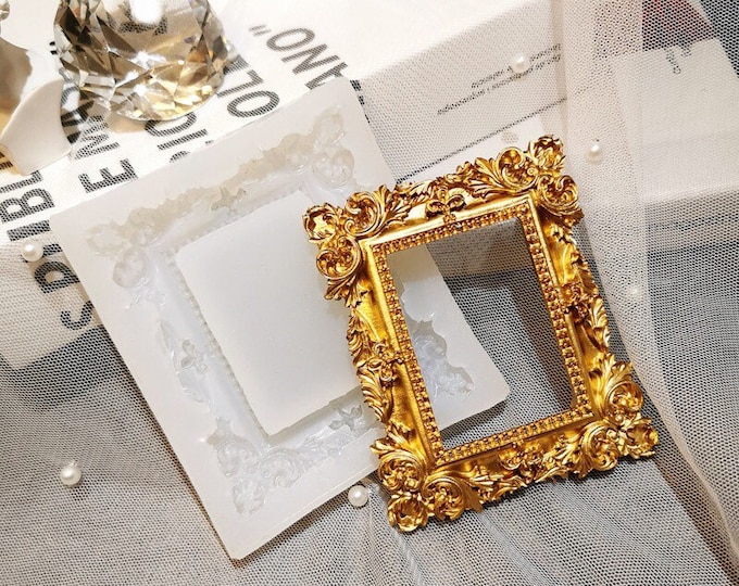 Shiny Rectangular Picture Photo Frame Resin Mold - Resin, UV Resin ...