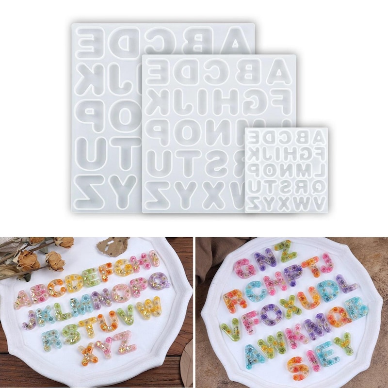 Letter Alphabet Silicone Molds - Etsy