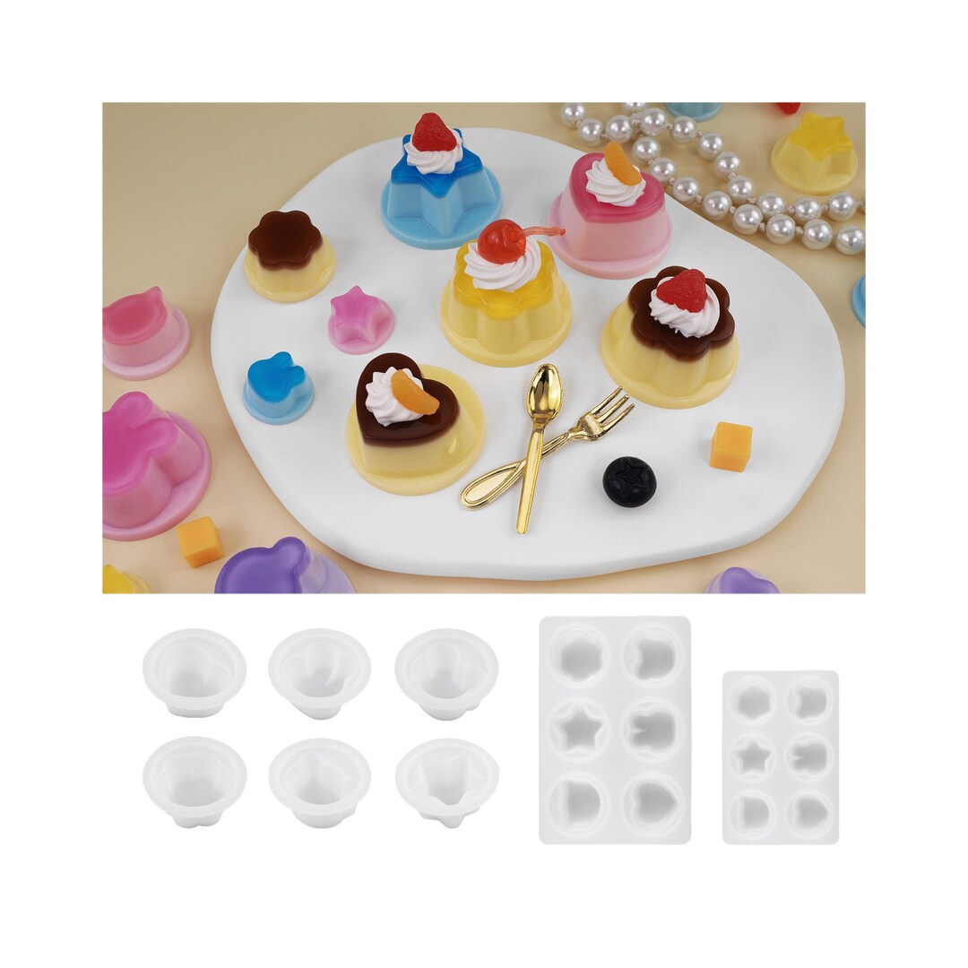 3D Miniature Pudding Silicone Molds Mini Silicone Molds for DIY Dessert ...