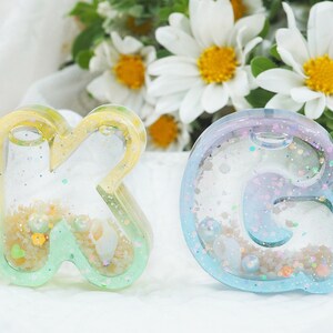 3D Alphabet Letters Epoxy Resin Shaker Silicone Molds- Alphabet Shaker ...