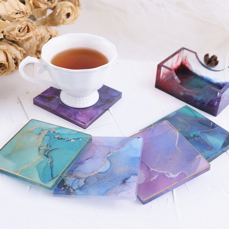 Resin Coasters Set - Etsy