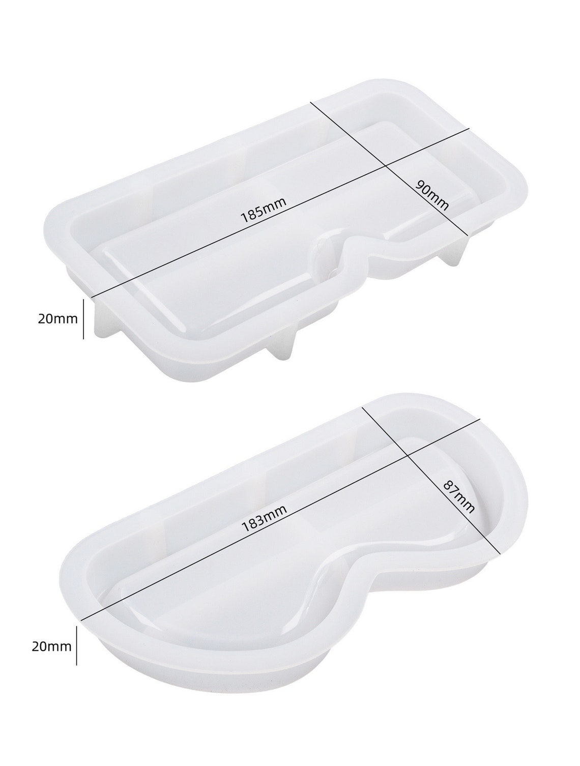 2 Pack Eyeglasses Display Case Silicone Mold, Sunglasses Display Case ...