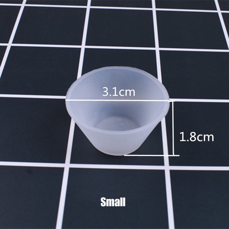 Reusable Color Mixing Silicone Cup (2 Sizes Available) - Resin Mold, UV ...
