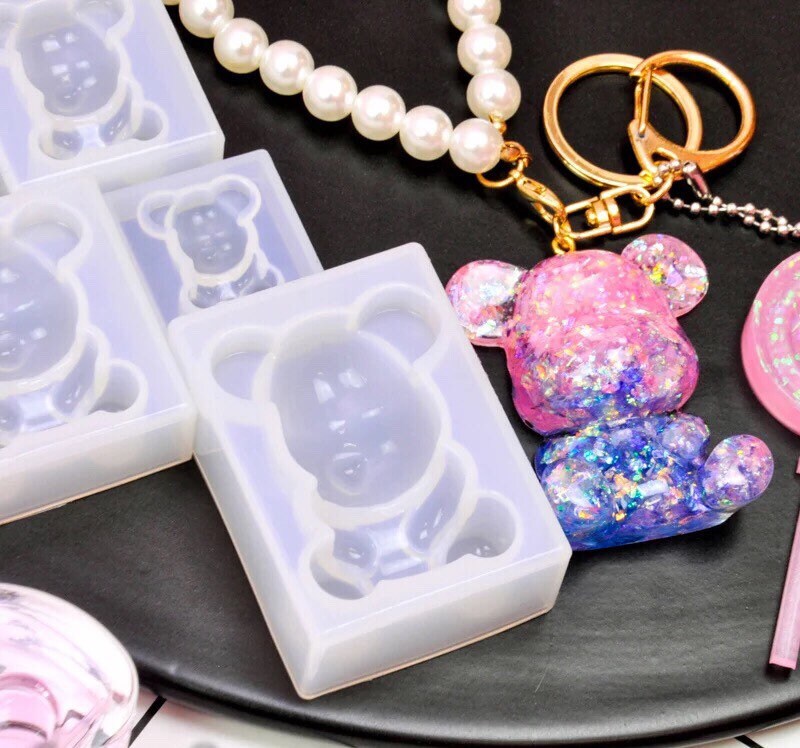 086 Shiny 3D Bear Mold Set Resin Mold 4 Sizes Available - Etsy