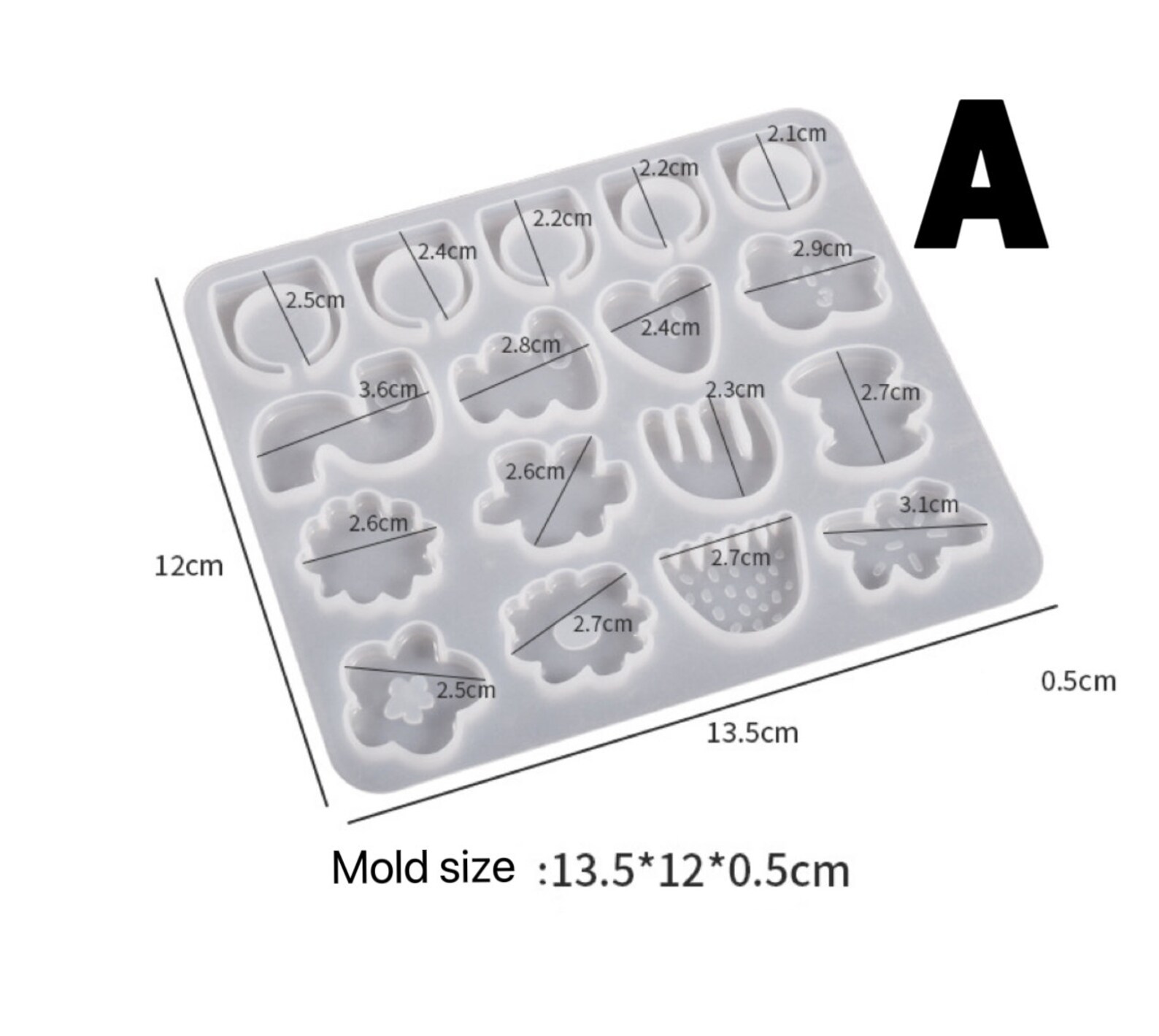 Multiple Flower Ring Band Silicone Mold, Resin Ring Molds Silicone- DIY ...