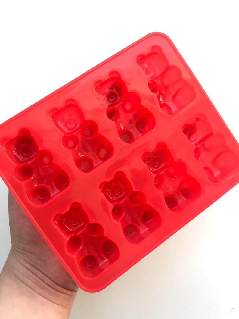 8 Cavity SHINY Large Gummy Bear Silicone Mold - Etsy Canada