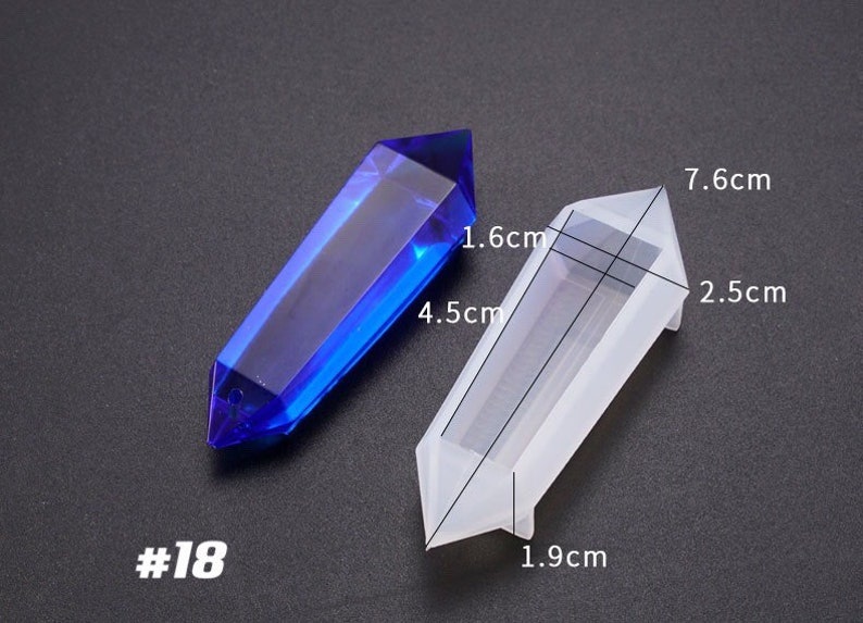 NEW Shiny Crystal Pendulum Pendant Resin Mold (6 Styles Available ...