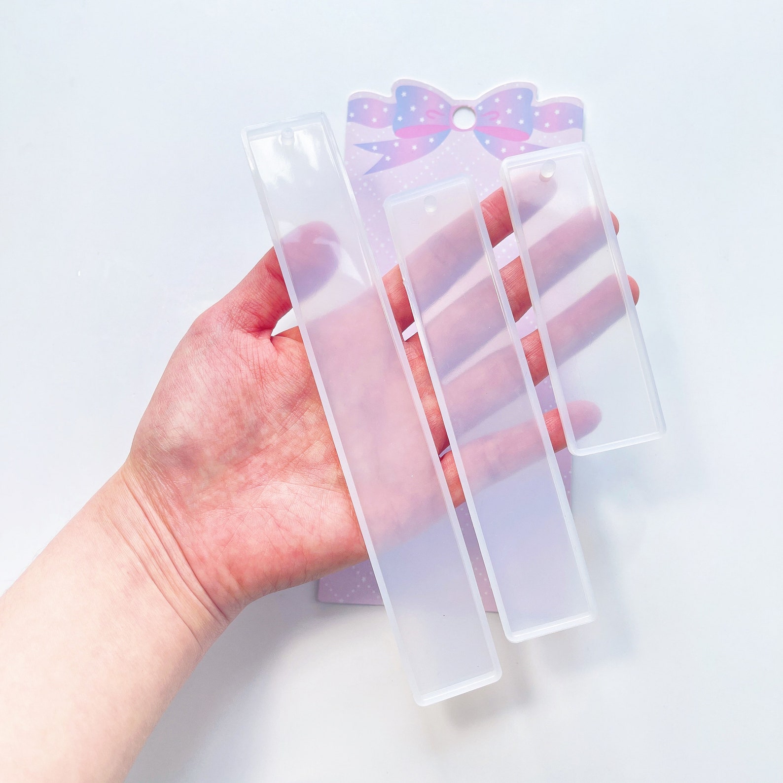 Shiny Rectangular Bookmark Resin Mold 3 Sizes Available - Etsy