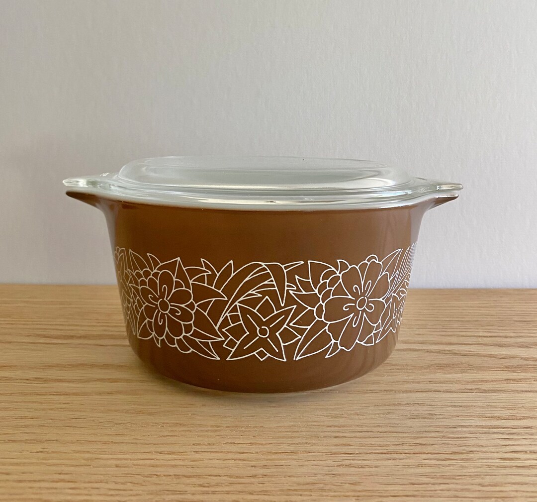 Pyrex Woodland 1 L Casserole Dish With Lid #473-B - Etsy