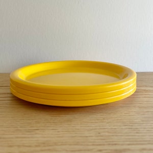 1970s Ingrid Chicago Yellow Salad Plates Set of 3 - Etsy