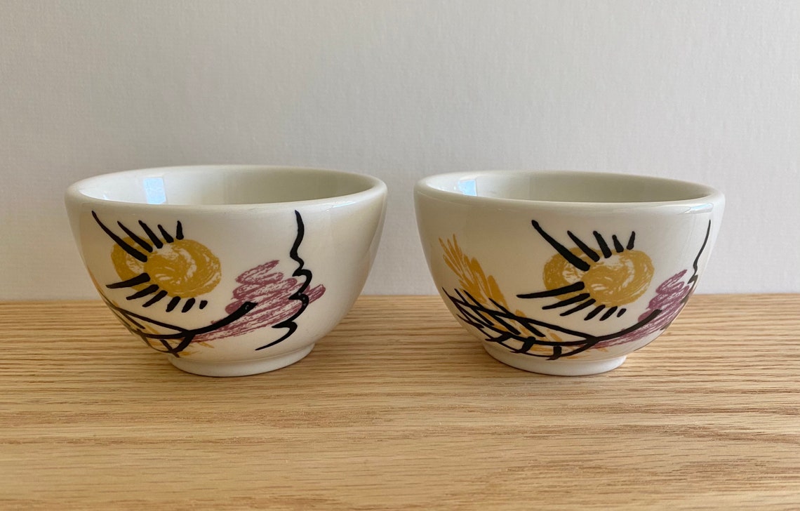 Homer Laughlin Vintage Restaurant Ware Custard or Soup Cups Set of 10 ...