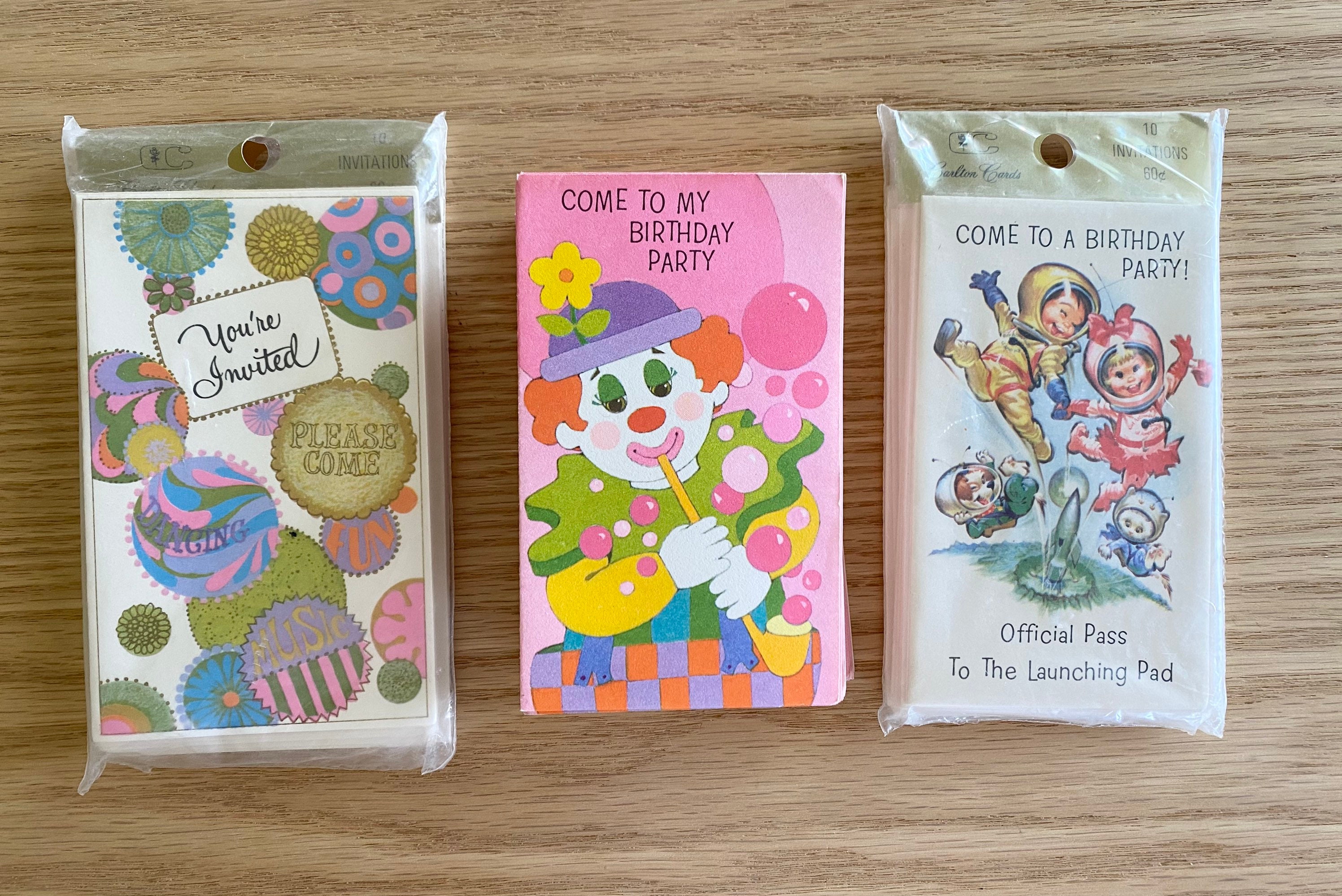 Carlton Cards Vintage Birthday Party Invitations Some in Original ...