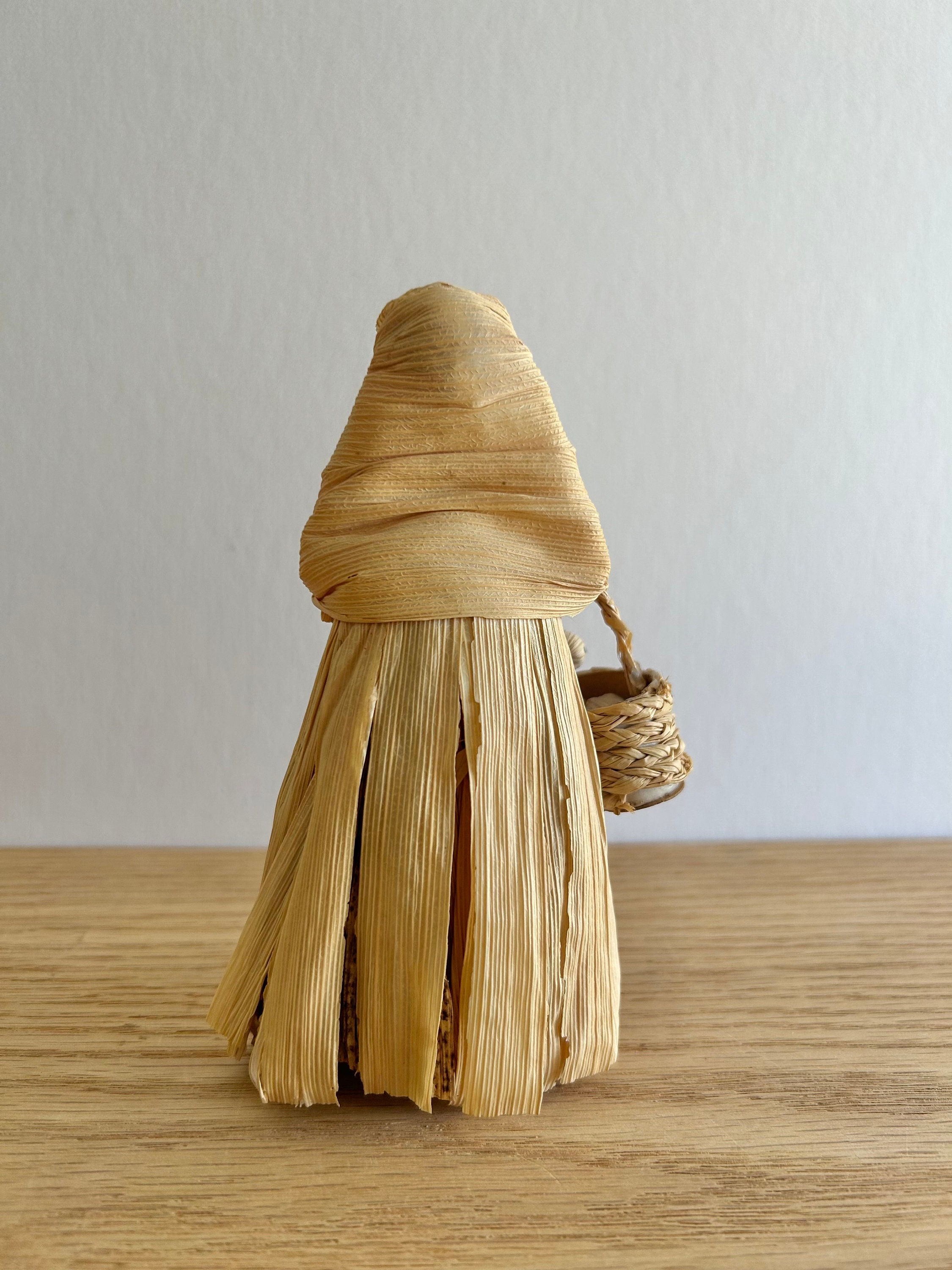 Vintage Corn Husk Dolls Set of 3 - Etsy