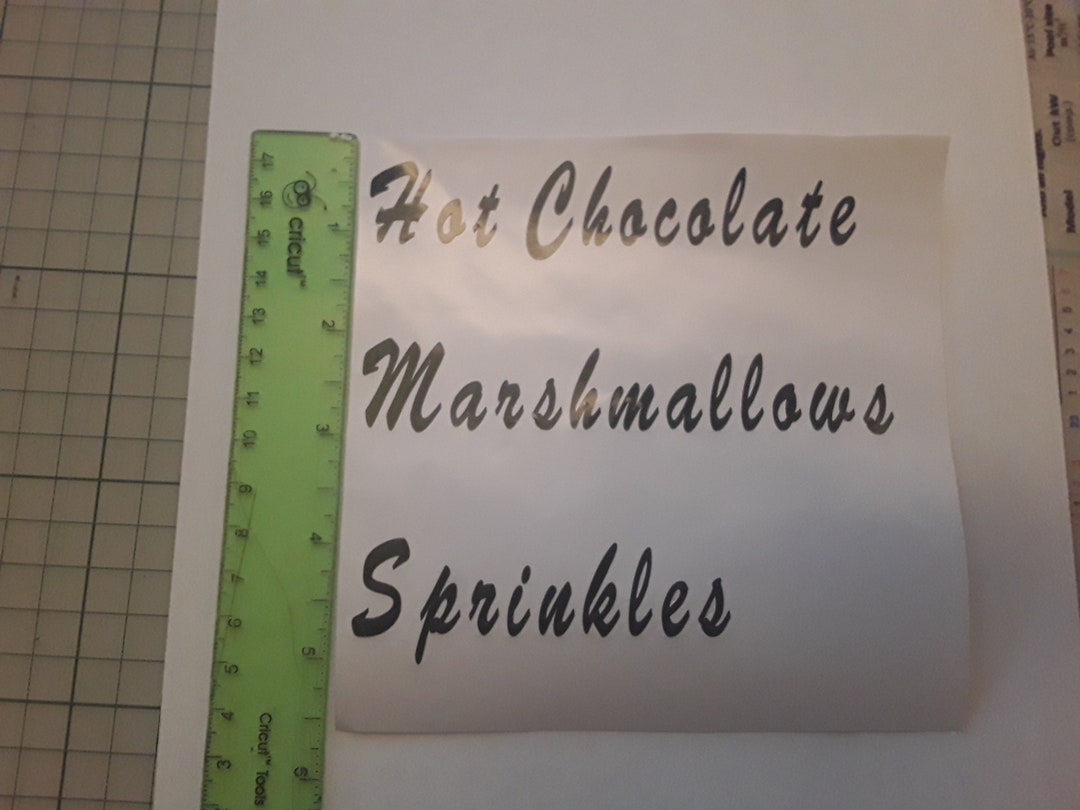 Kitchen Decal Stickers Hot Chocolate Marshmallows Sprinkles - Etsy
