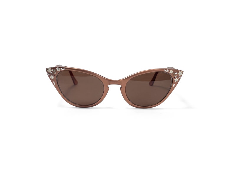 Vintage 1960s Jason Optical Sunglasses Bronze Aluminum Cat Eye 46-20 - Etsy
