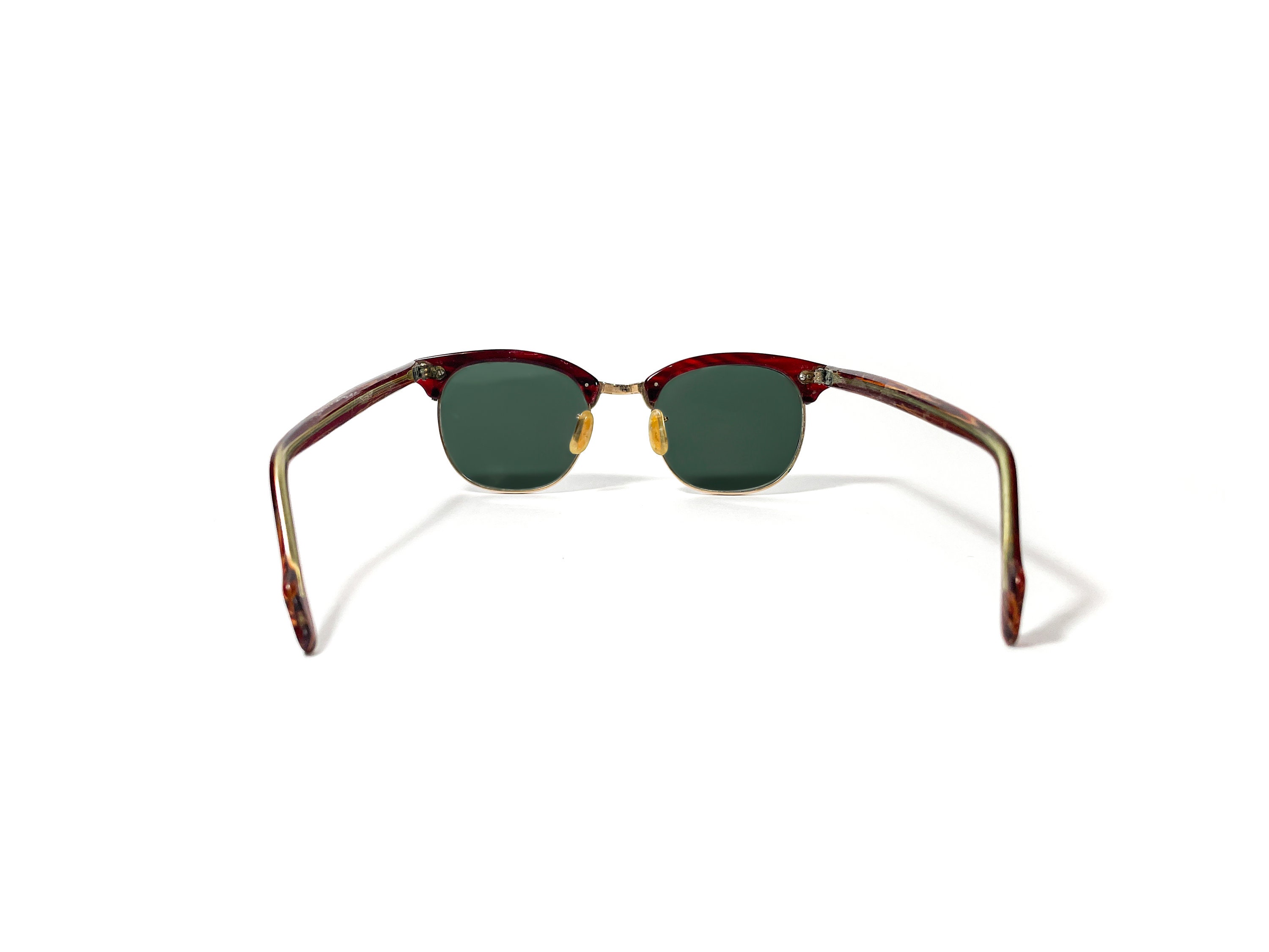 Vintage 1950s Shuron Ronsir Clubmaster Sunglasses Red Frames - Etsy