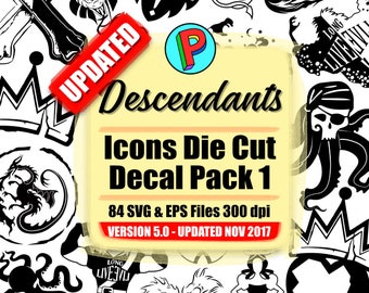 Descendants svg | Etsy