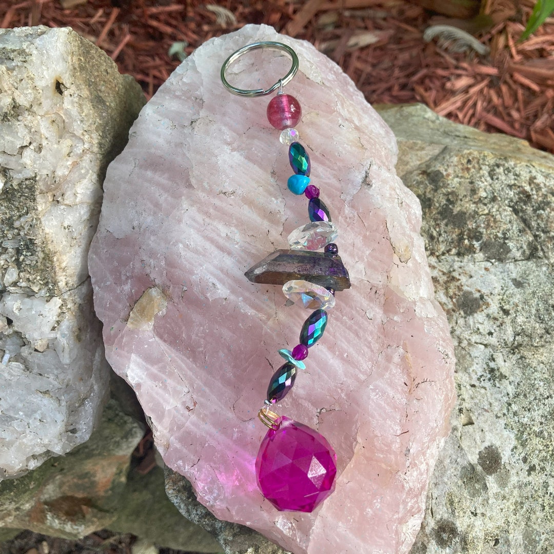 Suncatcher, Keychain Suncatcher, Crystal Car Charm, Rearview Car Charm ...