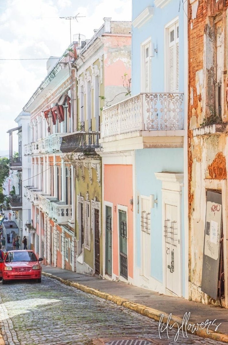 Puerto Rico Photography Old San Juan Wall Art Digital - Etsy