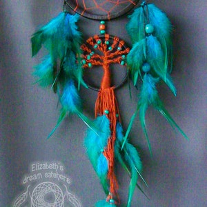 Tree of Life Dream Catcher Dreamcatcher Blue Boho Dreamcatcher Gift ...