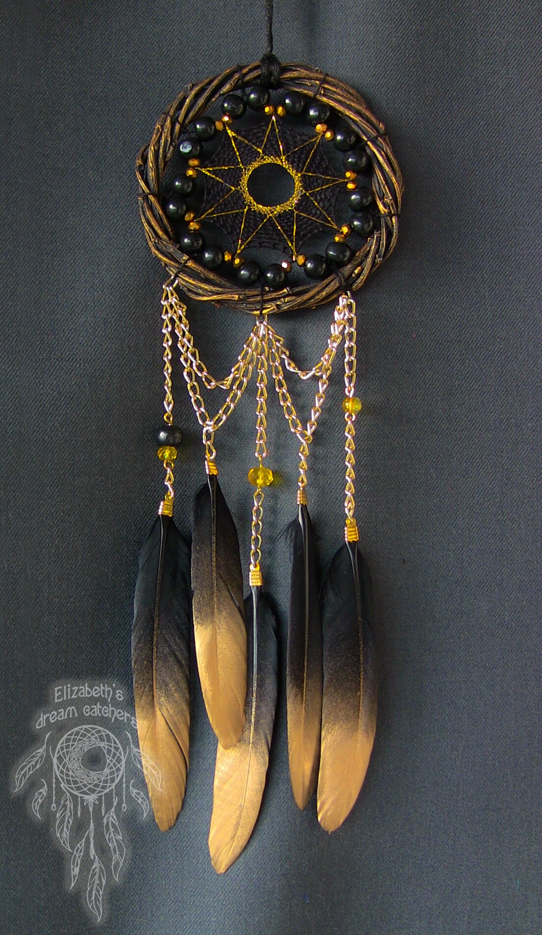 Small dreamcatcher Mini Dream catcher sun Dreamcatcher Black | Etsy