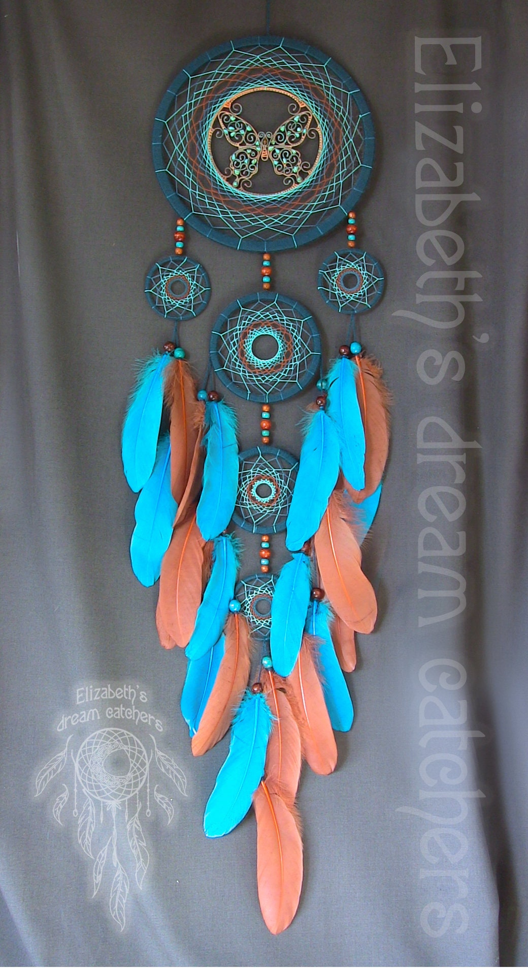 Dreamcatcher Ocean Dreamcatcher Indian Talisman Blue Color - Etsy