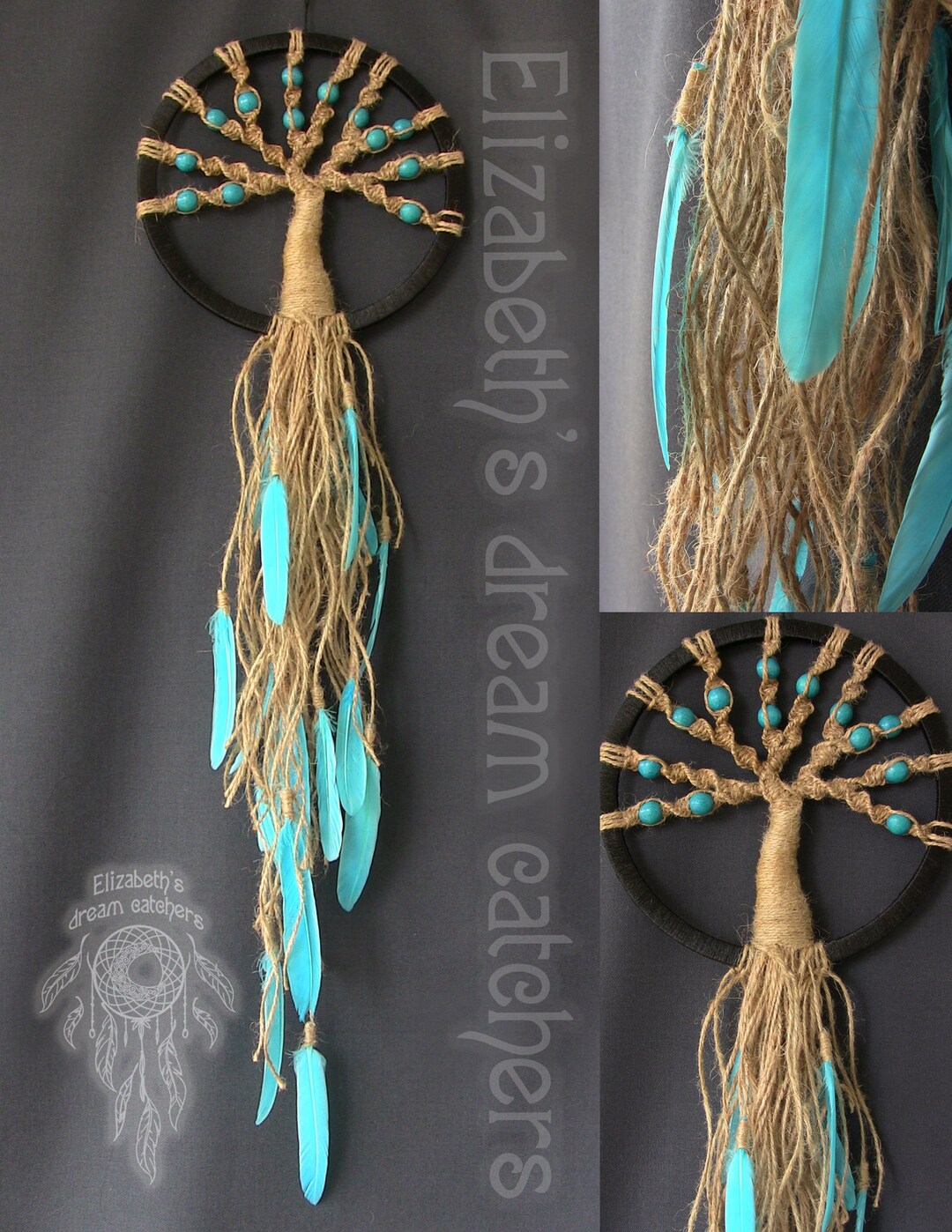 Dream Catcher Dreamcatcher Dreamcatcher Wall Tree of Life Mint ...