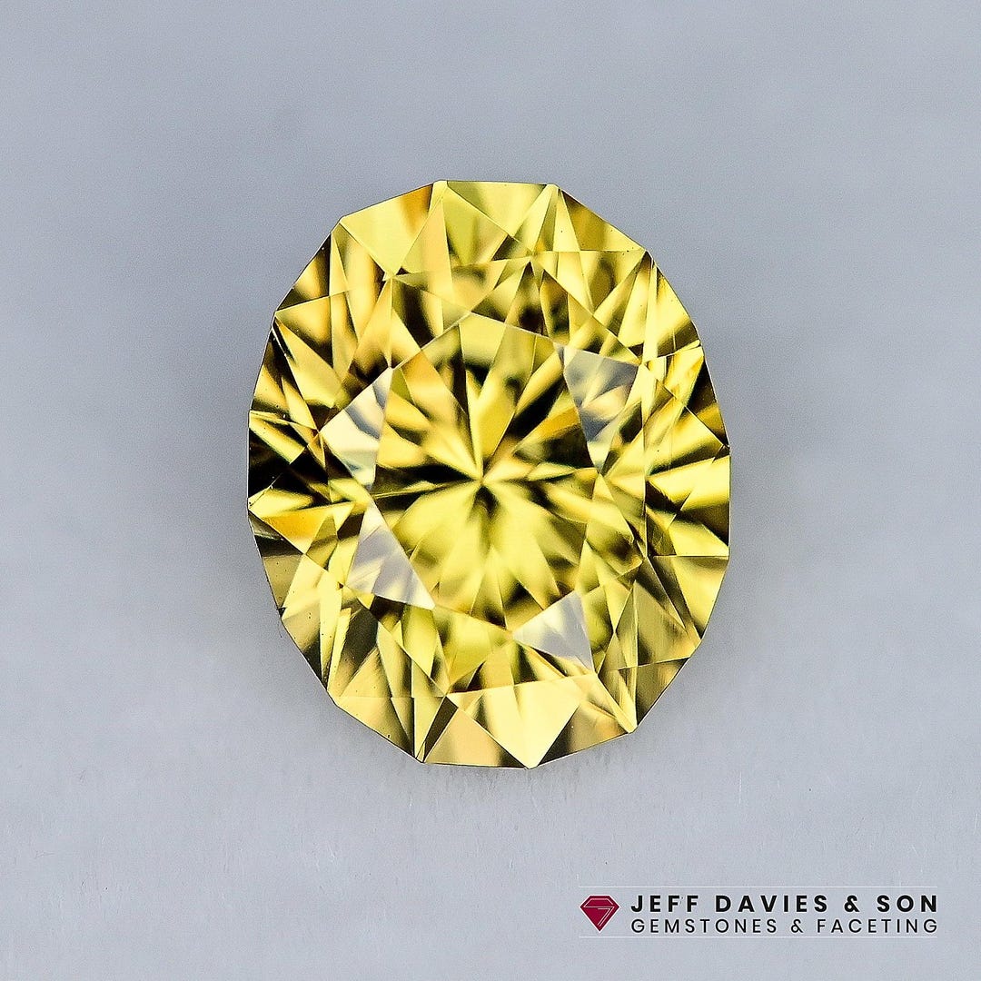 Natural 2.43ct Precision Cut Yellow Zircon - Tanzania - Etsy