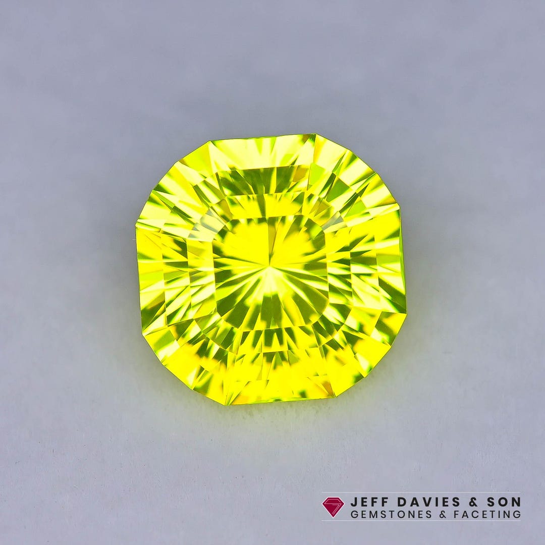 Precision Cut 4.71ct Lab Lumo Garnet YAG Yttrium Aluminum Garnet Pulled ...