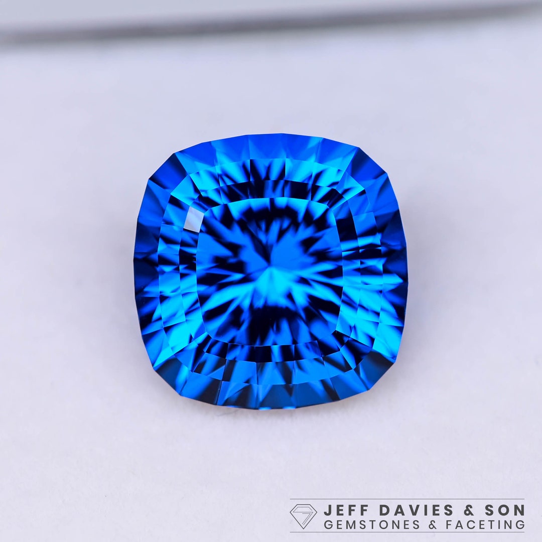 Precision Cut 10.27ct LAB Blue Spinel - Etsy
