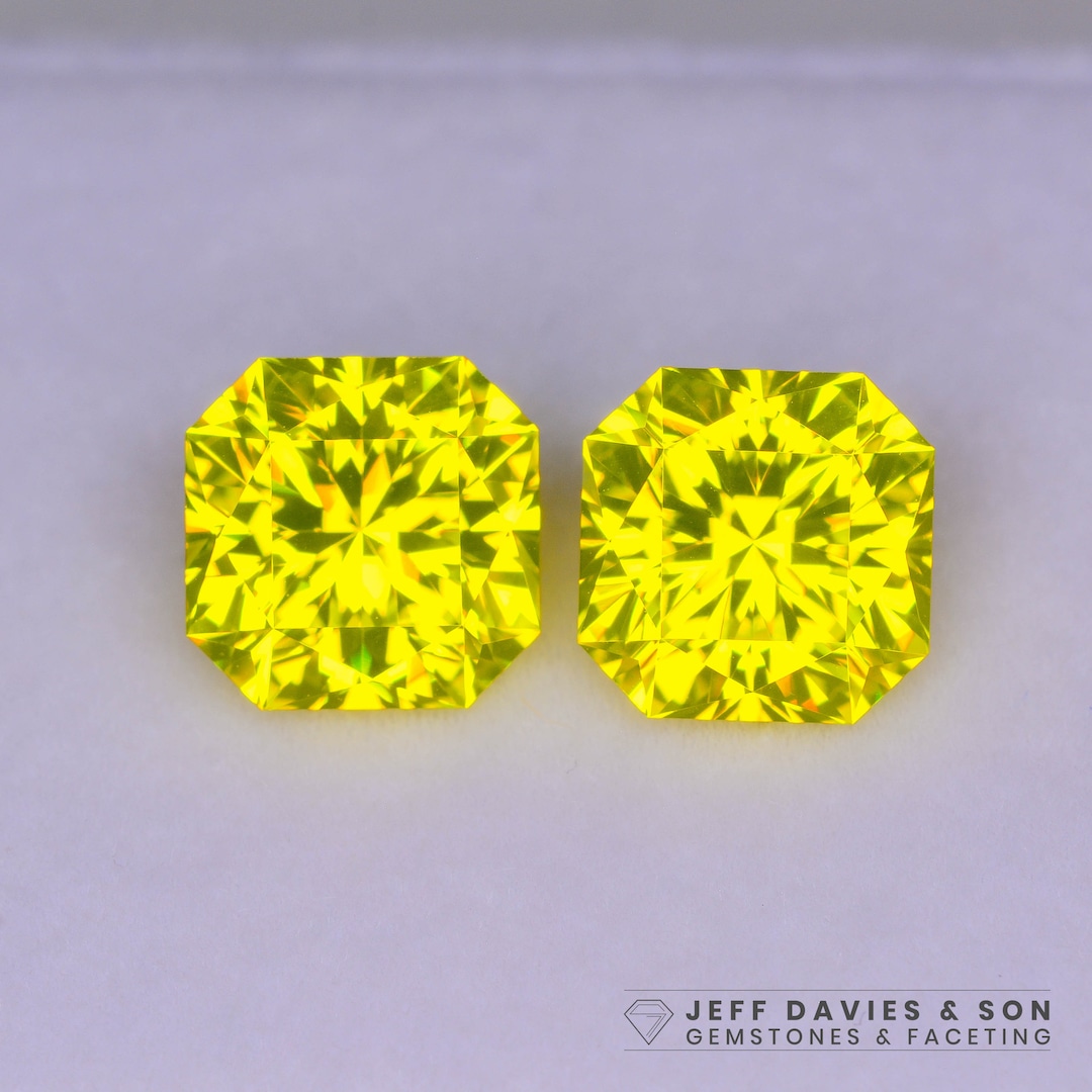 Precision Cut 9.66tcw Lab Lumo Garnet YAG Yttrium Aluminum Garnet ...